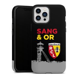 DeinDesign iPhone 13 Pro Max Handy Panzer Handyh&uuml;lle robuste Outdoor H&uuml;lle Schutzh&uuml;lle matt Racing Club De Lens Official Licensed Product Rcl Tough Case