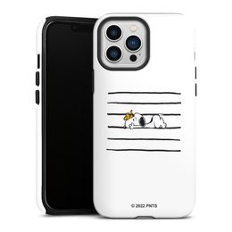 DeinDesign iPhone 13 Pro Max Handy Panzer Handyh&uuml;lle robuste Outdoor H&uuml;lle Schutzh&uuml;lle matt Snoopy Dog Peanuts Tough Case