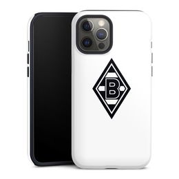 DeinDesign iPhone 12 Pro Max Handy Panzer Handyh&uuml;lle robuste Outdoor H&uuml;lle Schutzh&uuml;lle gl&auml;nzend Logo Borussia M&ouml;nchengladbach Gladbach Tough Case