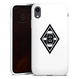 DeinDesign iPhone Xr Handy Silikon H&uuml;lle Case wei&szlig; Handyh&uuml;lle Logo Borussia M&ouml;nchengladbach Gladbach Silikon Case