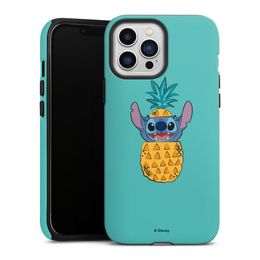 DeinDesign iPhone 13 Pro Max Handy Panzer Handyh&uuml;lle robuste Outdoor H&uuml;lle Schutzh&uuml;lle matt Disney Lilo & Stitch Pineapple Tough Case