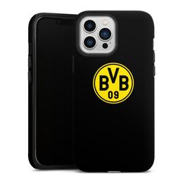 DeinDesign iPhone 13 Pro Max Handy Panzer Handyh&uuml;lle robuste Outdoor H&uuml;lle Schutzh&uuml;lle matt Logo Borussia Dortmund Bvb Tough Case