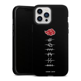 DeinDesign iPhone 13 Pro Max Handy Panzer Handyh&uuml;lle robuste Outdoor H&uuml;lle Schutzh&uuml;lle matt Naruto Shippuden Official Licensed Product Akatsuki Tough Case