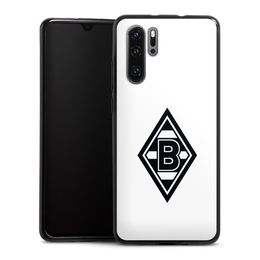 DeinDesign Huawei P30 Pro Handy Silikon H&uuml;lle Case schwarz Handyh&uuml;lle Logo Borussia M&ouml;nchengladbach Gladbach