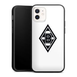 DeinDesign iPhone 12 mini Handy Premium Silikon H&uuml;lle Handyh&uuml;lle schwarz Case Logo Borussia M&ouml;nchengladbach Gladbach Silikon Premium Case