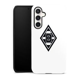 DeinDesign Galaxy S23 FE Handy Panzer Handyh&uuml;lle robuste Outdoor H&uuml;lle Schutzh&uuml;lle gl&auml;nzend Logo Borussia M&ouml;nchengladbach Gladbach Tough Case