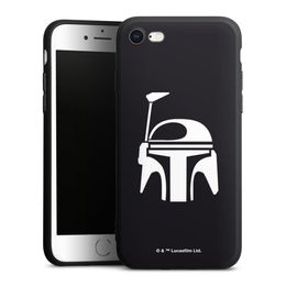 DeinDesign iPhone SE (2020) Handy Premium Silikon H&uuml;lle Handyh&uuml;lle schwarz Case The Mandalorian Star Wars Boba Fett Silikon Premium Case