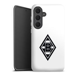 DeinDesign Galaxy S25 FE Handy Panzer Handyh&uuml;lle robuste Outdoor H&uuml;lle Schutzh&uuml;lle matt Logo Borussia M&ouml;nchengladbach Gladbach Tough Case