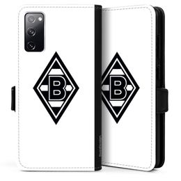 DeinDesign Galaxy S20 Handy Klapph&uuml;lle Handyh&uuml;lle aus Kunst Leder schwarz Flip Case Logo Borussia M&ouml;nchengladbach Gladbach Sideflip mit Lasche