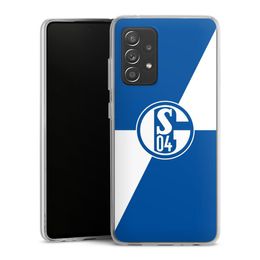 DeinDesign Galaxy A52s 5G Handy Silikon H&uuml;lle Case transparent Handyh&uuml;lle Official Licensed Product Fc Schalke 04 Bundesliga Silikon Case