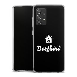 DeinDesign Galaxy A52s 5G Handy Silikon H&uuml;lle Case transparent Handyh&uuml;lle Statement Dorfkind Life Silikon Case