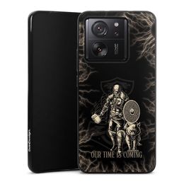 DeinDesign Xiaomi 13T Pro Handy Silikon H&uuml;lle Case schwarz Handyh&uuml;lle Tv Show Designs Wikinger Vikings