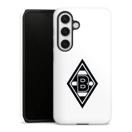 DeinDesign Galaxy S24 Handy Panzer Handyh&uuml;lle robuste Outdoor H&uuml;lle Schutzh&uuml;lle matt Logo Borussia M&ouml;nchengladbach Gladbach Tough Case