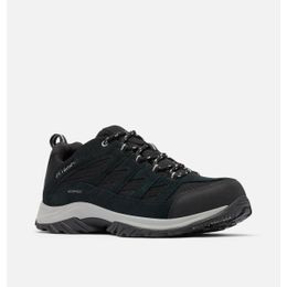 Columbia Herren Wanderschuh "CRESTWOOD WATERPROOF", Gr. 41, schwarz, Leder, Synthetik, Textil, Schuhe, profilierte Laufsohle aus Gummi,