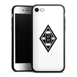 DeinDesign iPhone SE (2022) Handy Premium Silikon H&uuml;lle Handyh&uuml;lle schwarz Case Gladbach Borussia M&ouml;nchengladbach Logo Silikon Premium Case