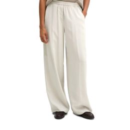 Marc O'Polo MARC O'POLO Damen Chinohose "aus gewaschener Viskose"natural, Gr. 38, unifarben, Twill, Obermaterial: 93% Viskose, 7% Polyester, Hosen