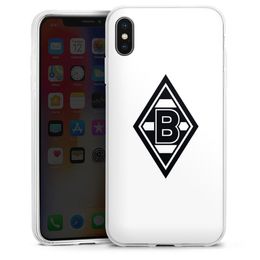 DeinDesign iPhone Xs Max Handy Silikon H&uuml;lle Case transparent Handyh&uuml;lle Logo Borussia M&ouml;nchengladbach Gladbach Silikon Case