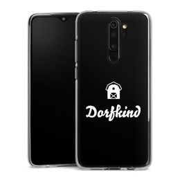 DeinDesign Xiaomi Redmi Note 8 Pro Handy Silikon H&uuml;lle Case transparent Handyh&uuml;lle Statement Dorfkind Life Silikon Case