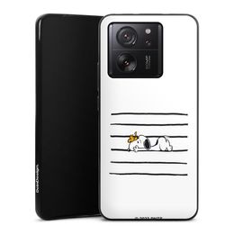DeinDesign Xiaomi 13T Pro Handy Silikon H&uuml;lle Case schwarz Handyh&uuml;lle Snoopy Dog Peanuts