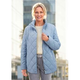 GOLDNER Moderne Winterjacke mit Stehkragen in hellblau | Gr.: 44