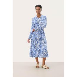 PART TWO Kleid ShelbyPW Feminine Form in Amparo Blue Animal Print | Gr.: 40