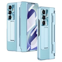 Wigento Handyh&uuml;lle + 9H Schutzglas f&uuml;r Samsung Galaxy Z Fold8 Ultra mit Scharnierschutz