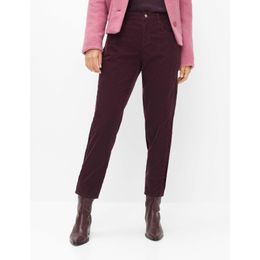 Brax Damen Cordhose Style MILEY S BLACKBERRY VIOLET, dunkles lila, Gr. 32