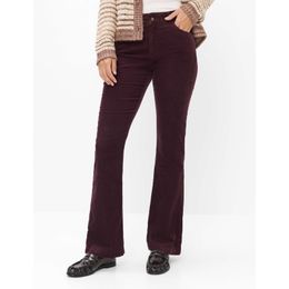 Brax Damen Cordhose Style SHAKIRA BLACKBERRY VIOLET, dunkles lila, Gr. 38
