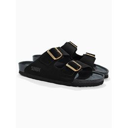 Sunbay Leder-Pantoletten "Trefle" in Schwarz - 61% | Gr&ouml;&szlig;e 39 | Damen-pantoletten