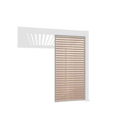 Weide Holzoptik Lamellenwand F&uuml;r Pergola Aus Aluminium 3 Ma&szlig;e1.23 Meter