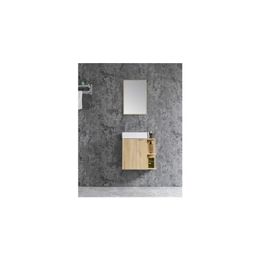 Sanotechnik Cloud 55x60cm braun Unterschrank + WT + Spiegel - versch. Auf&uuml;hrungen