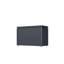 Weide Noble Gartenbox 290 L Aufbewahrungsbox aus Stahl Anthrazit