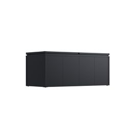 Weide Noble Gartenbox 1015 L Aufbewahrungsbox aus Stahl Anthrazit