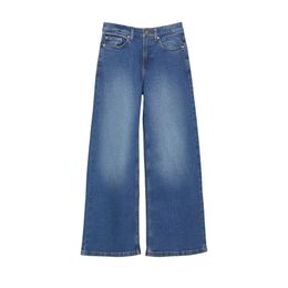s.Oliver JUNIOR M&auml;dchen Weite Jeansmid blau, Gr. 140, Denim/Jeans, Obermaterial: 98% Baumwolle, 2% Elasthan, Jeans, mit Weitenregulierung innen, f&uuml;r