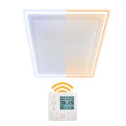 Heidenfeld Infrarot-Deckenheizung HF-HP500 2.0 mit Licht, 390-800Watt, 3-20m&sup2;, Fernbedienung, LED (640 Watt)