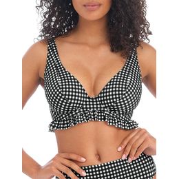 Freya Bikini-Oberteil "Check In" in Schwarz/ Wei&szlig; - 81% | Gr&ouml;&szlig;e 70D | Damen-bademode