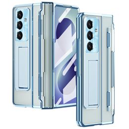 Wigento Handyh&uuml;lle Klapph&uuml;lle + H9 Display Glas Samsung Galaxy Z Fold8 Ultra 5G Klar
