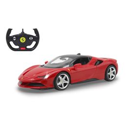 Jamara Ferrari SF90 Stradale 1:14 rot 2,4GHz Ferngesteuertes Auto mit Fahrlicht