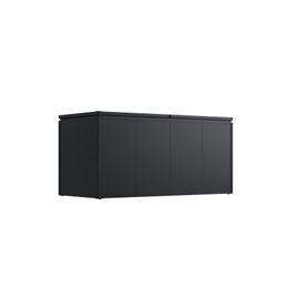 Weide Noble Gartenbox 2000 L Aufbewahrungsbox aus Stahl Anthrazit