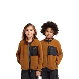 Jack Wolfskin Fleecejacke "Lite Curl" in Hellbraun - 47% | Gr&ouml;&szlig;e 128 | Kids-fleecejacken-fleecepullover