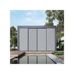 Weide Sichtschutz Textil F&uuml;r Pergola Schiebepaneel Anthrazit4 Meter Anthrazit