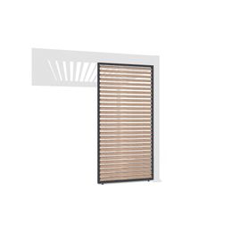 Weide Holzoptik Lamellenwand F&uuml;r Pergola Aus Aluminium 3 Ma&szlig;e0.93 Meter