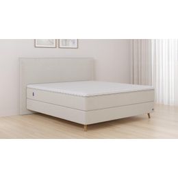 BRUNO Boxspringbett Premium 180x200cm in Glory Soft Beige | Matratzen-H&auml;rtegrad: Links H3 / Rechts H2 | mehrfach ausgezeichnet in Design & Qualit&auml;t