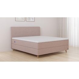 BRUNO Boxspringbett Premium 200x200cm in Glory Blush | Matratzen-H&auml;rtegrad: Links H3 / Rechts H3 | mehrfach ausgezeichnet in Design & Qualit&auml;t