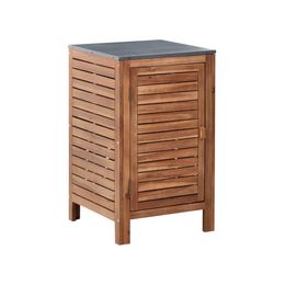 Beliani Gartenk&uuml;che BRUCOLI in Braun/Grau - (W) 50 x (H) 83 x (L) 50 cm | Gr.: onesize
