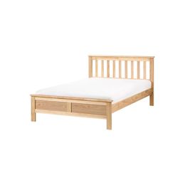 Beliani Doppelbett MAYENNE in Braun - (W) 129 x (H) 88 x (L) 208 cm | Gr.: onesize