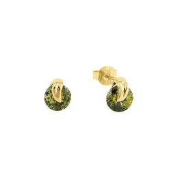 Amor Ohrstecker Gold 375/9 ct in Gr&uuml;n | Gr.: onesize