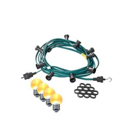 SPICELITE Illu- Party Garten Au&szlig;enlichterkette 30 ultra-warmwei&szlig;e LED Kugeln 30m gr&uuml;n | Gr.: onesize
