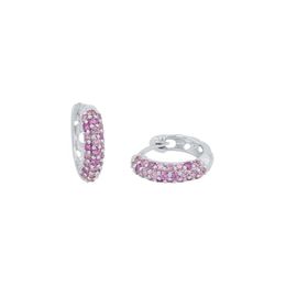 Prinzessin Lillifee Creolen Silber 925, rhodiniert in Rosa | Gr.: onesize