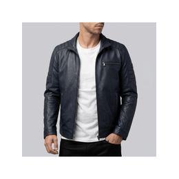 Otto Kern Lederjacke Lammnappa in Navy | Gr.: 52